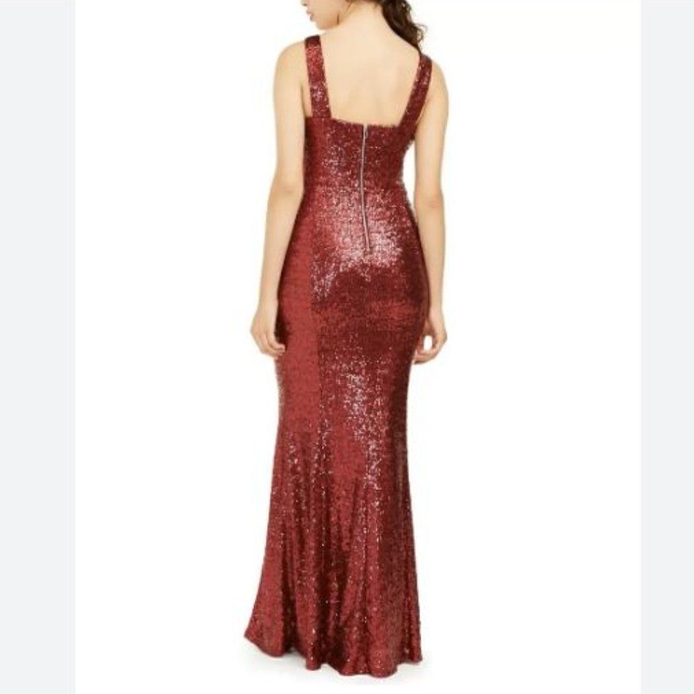 Crystal Doll Red Sequin Prom Dress Size 9 - Gem
